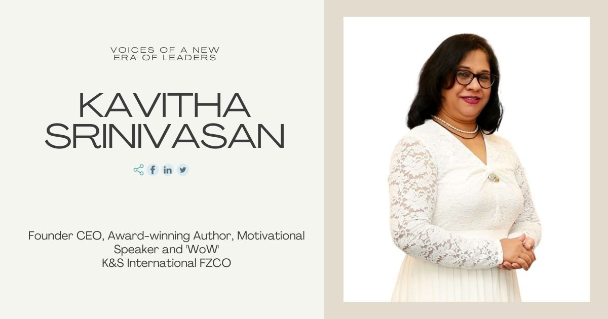 Kavitha Srinivasan as a voice for a new era of leaders